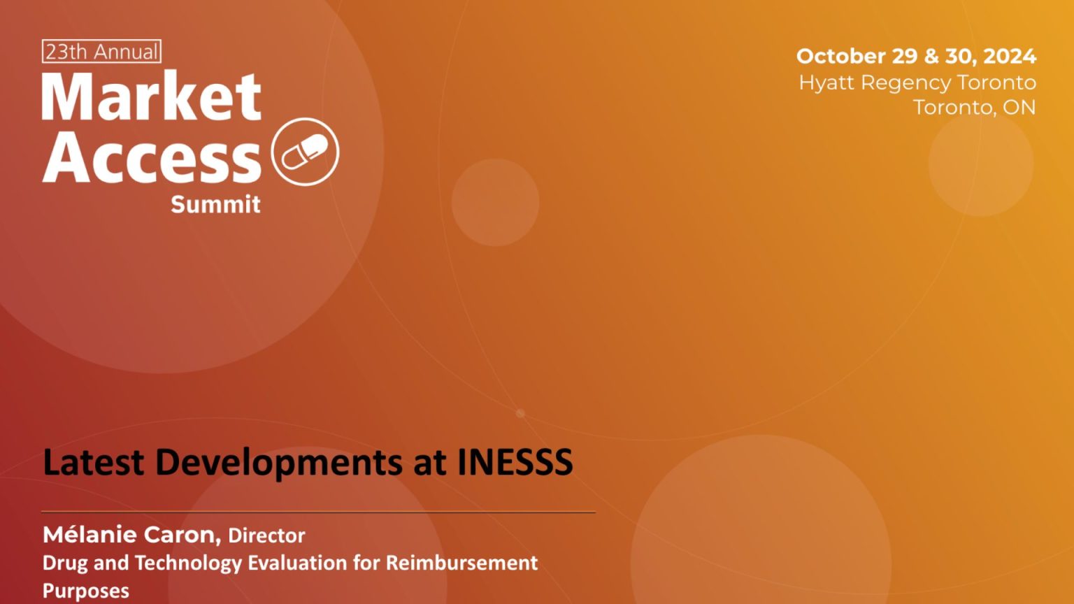 The Latest Developments With INESSS: 2024 Updates | Speaker Slides ...